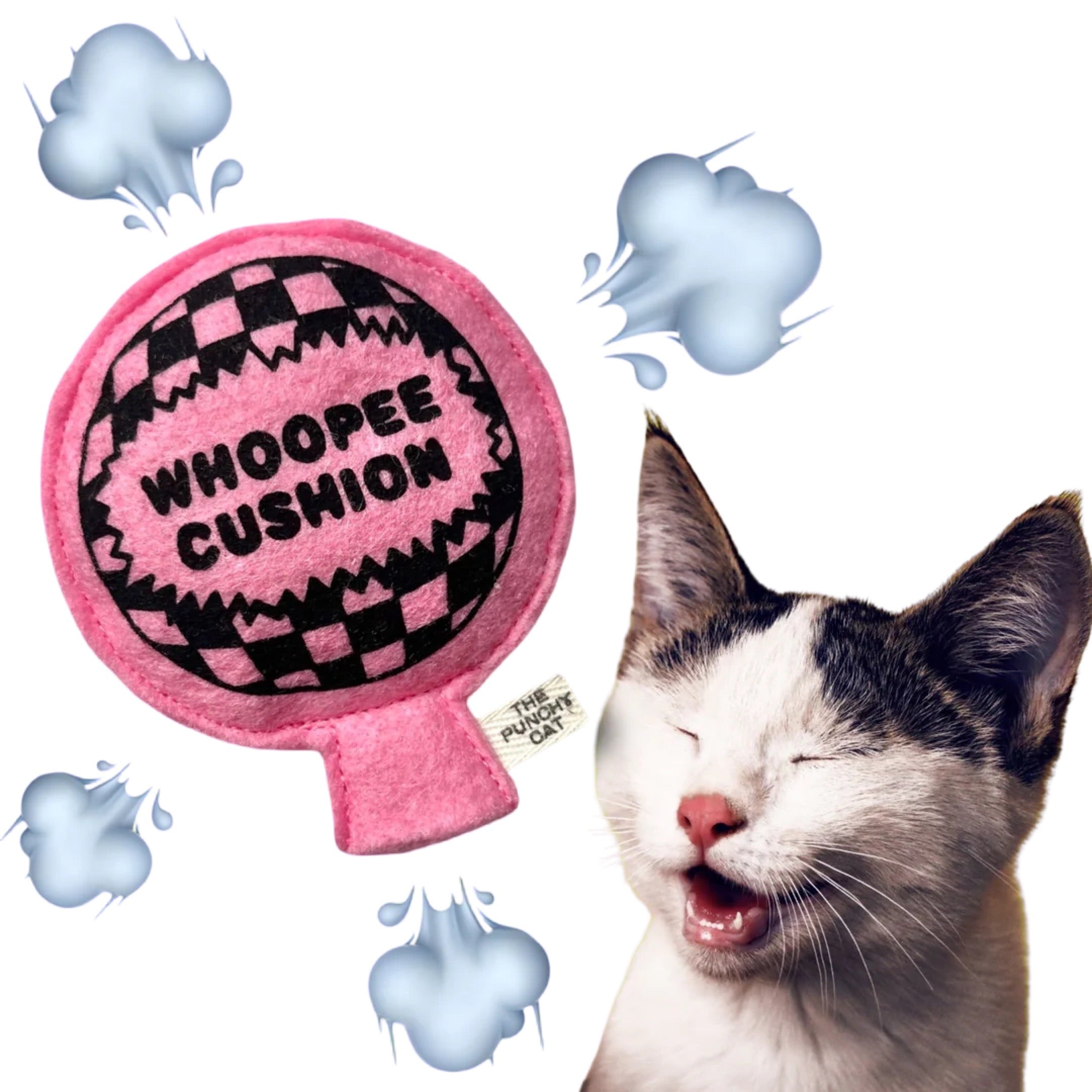 Catnip Whoopee Cushion – The Punchy Cat